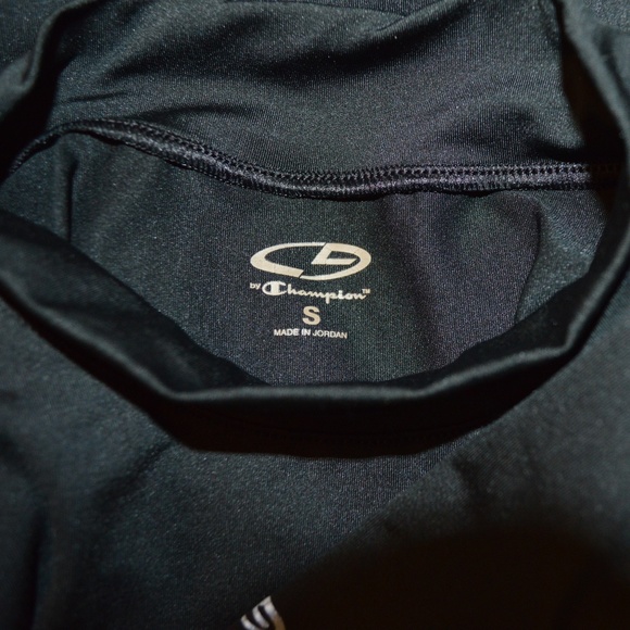 Champion | Tops | Champion Cg Black Mock Neck Long Sleeve Top S | Poshmark